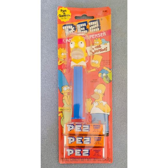 PEZ | Toys | Pez Homer Simpsonthin Hair Sealed Package Wcandies ...